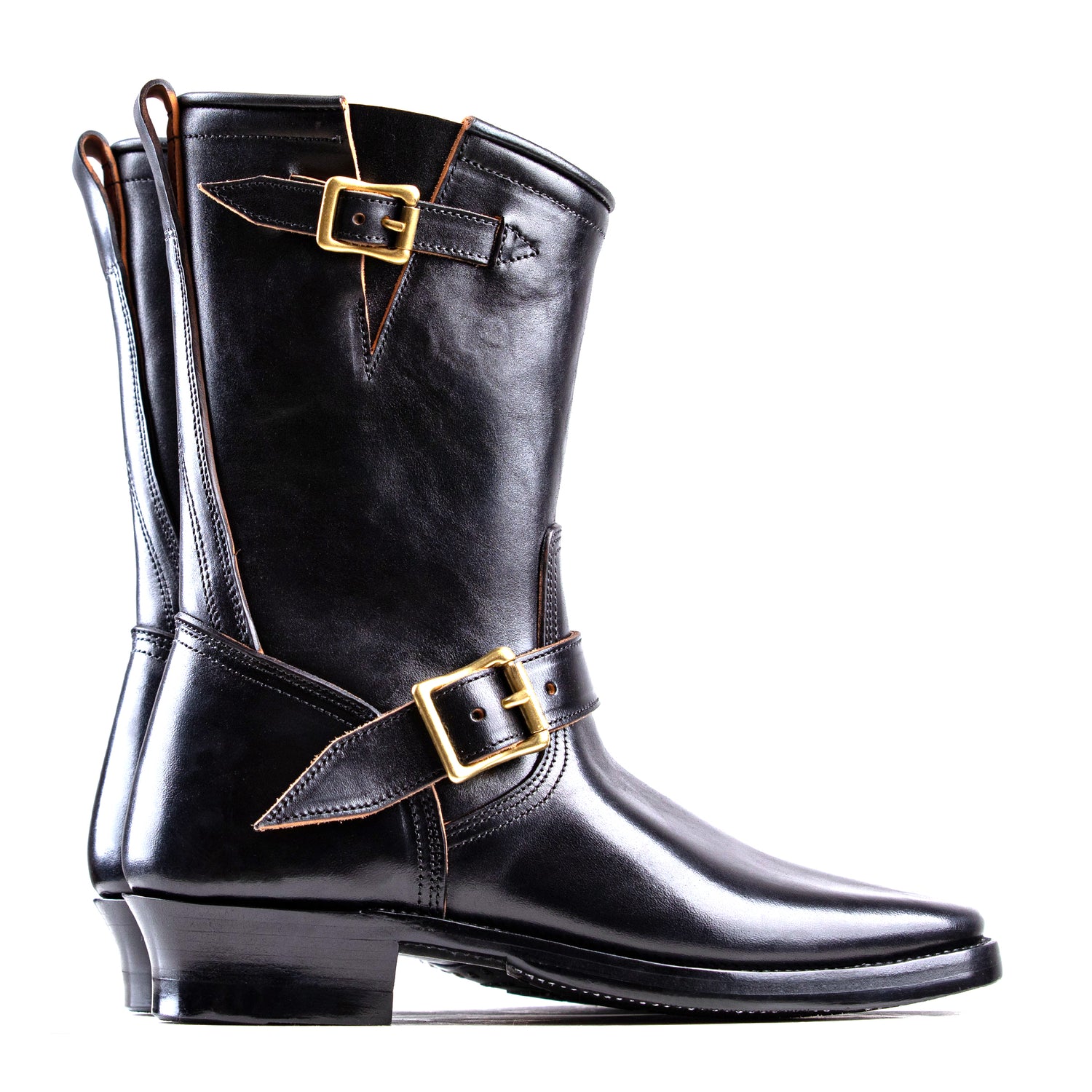 Engineer Boots 10" - Black Horsebutt TPR - xbxs®boots factory – xbxsboots